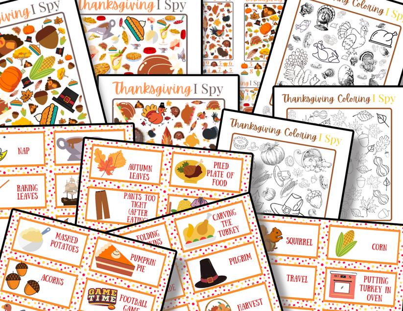 Thanksgiving Fun Printables Bundle – Organized 31 Shop