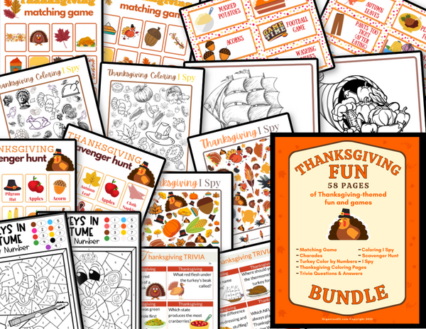 Thanksgiving Fun Printables Bundle – Organized 31 Shop